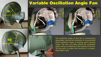Variable Oscillation Angle Fan | James Dyson Award